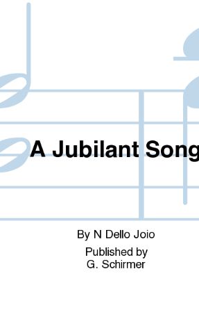 A Jubilant Song SATB - Norman Dello Joio