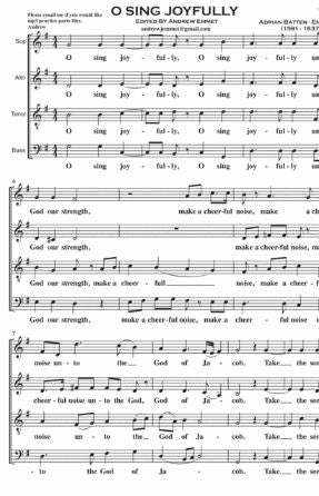 O Sing Joyfully - Adrian Batten